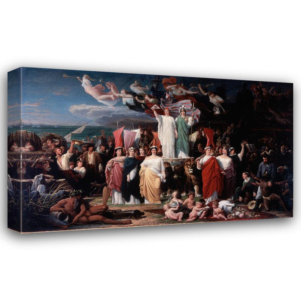 Astoria Grand "Genius of America" by Adolphe Yvon - Gallery Wrap Canvas ...