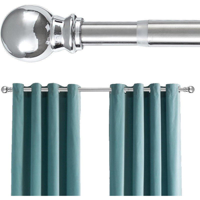Alcott Hill Curtain Rods for Windows 32 to 52 Inch - 1 Inch Heavy Duty ...