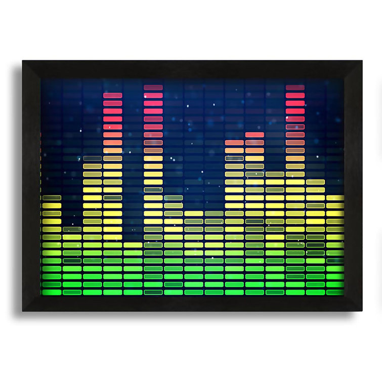 Brayden Studio Equalizer Power - Single Picture Frame Print on Canvas ...