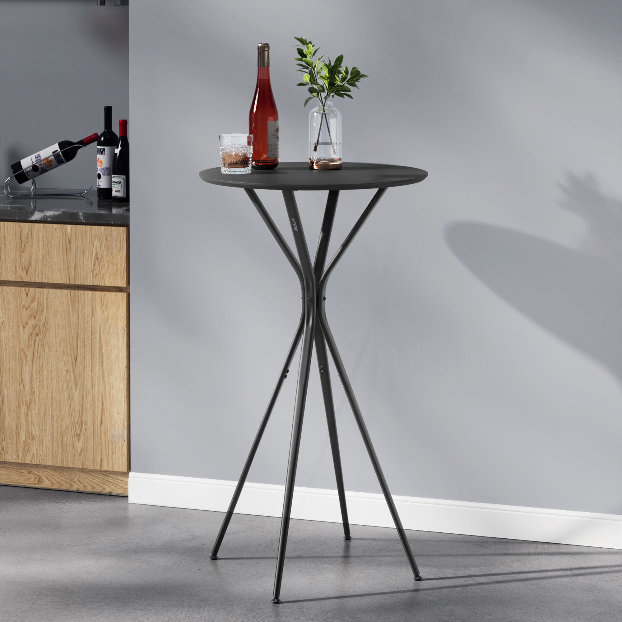George Oliver 41.3''H Round Cocktail Bar Table | Wayfair