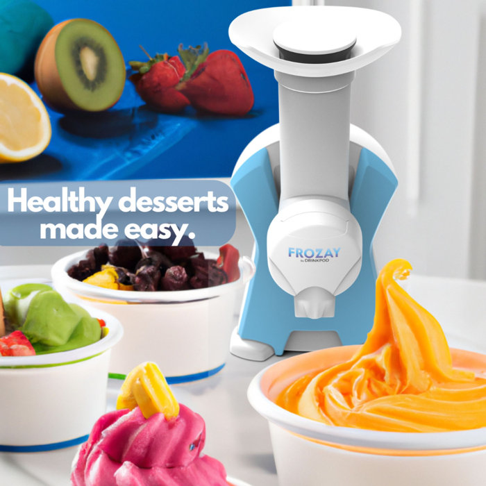 Drinkpod LLC Frozay: Dairy-Free, Vegan Frozen Dessert Maker - Soft ...