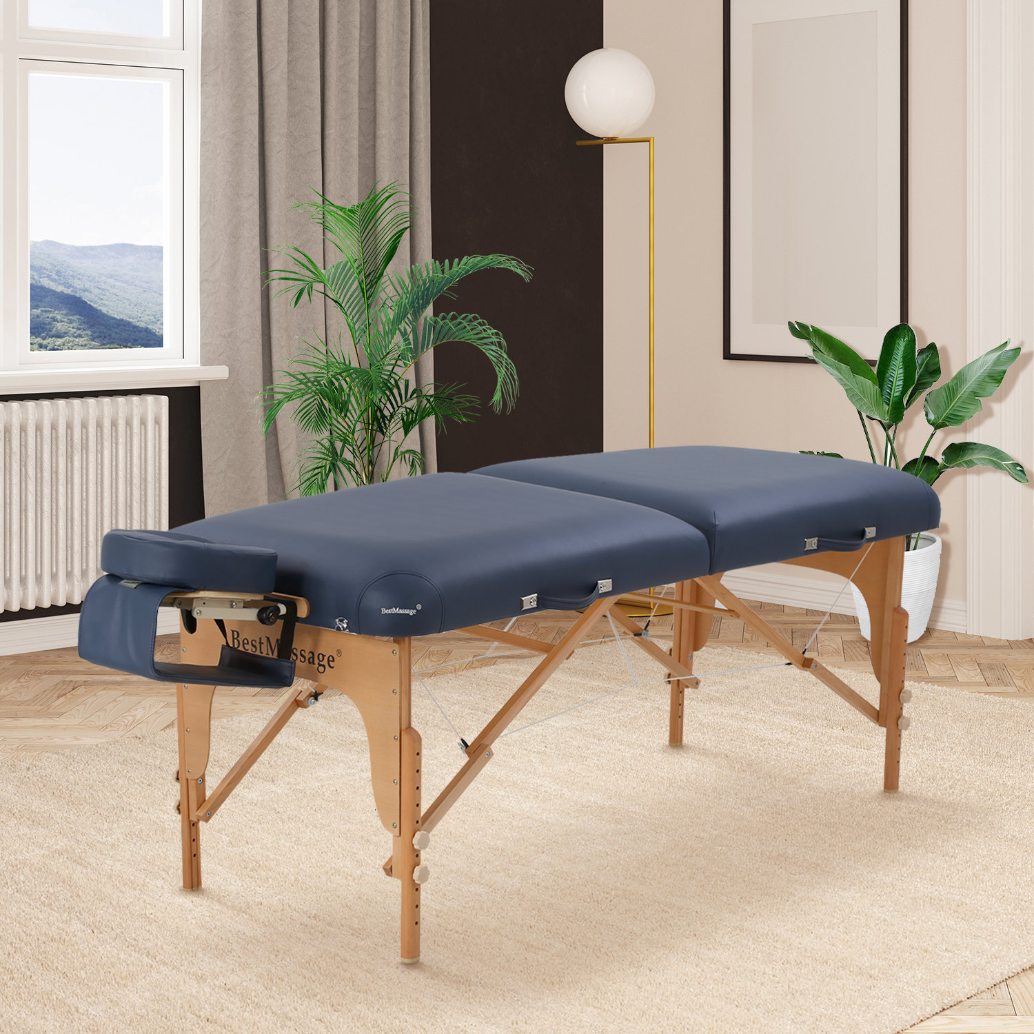 Inbox Zero Massage Bed Portable Massage Table 72" L 30" W 3.5" THK Lash ...