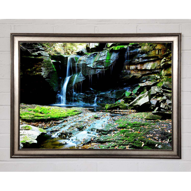Union Rustic Rocky Waterfall Spill - Single Picture Frame Art Prints ...