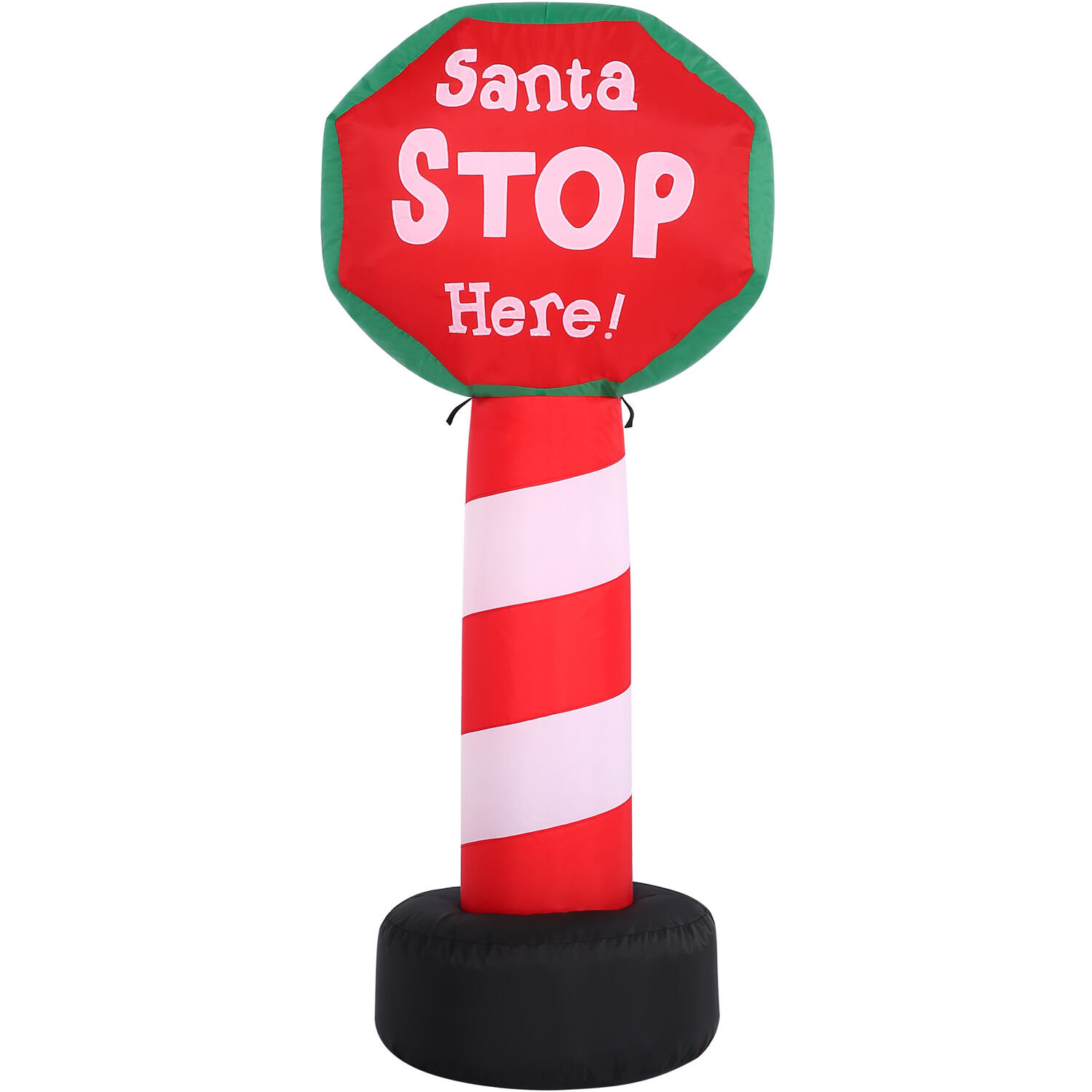 The Holiday Aisle® Heida 3.5-Ft. Tall Prelit "Santa Stop Here" Sign ...