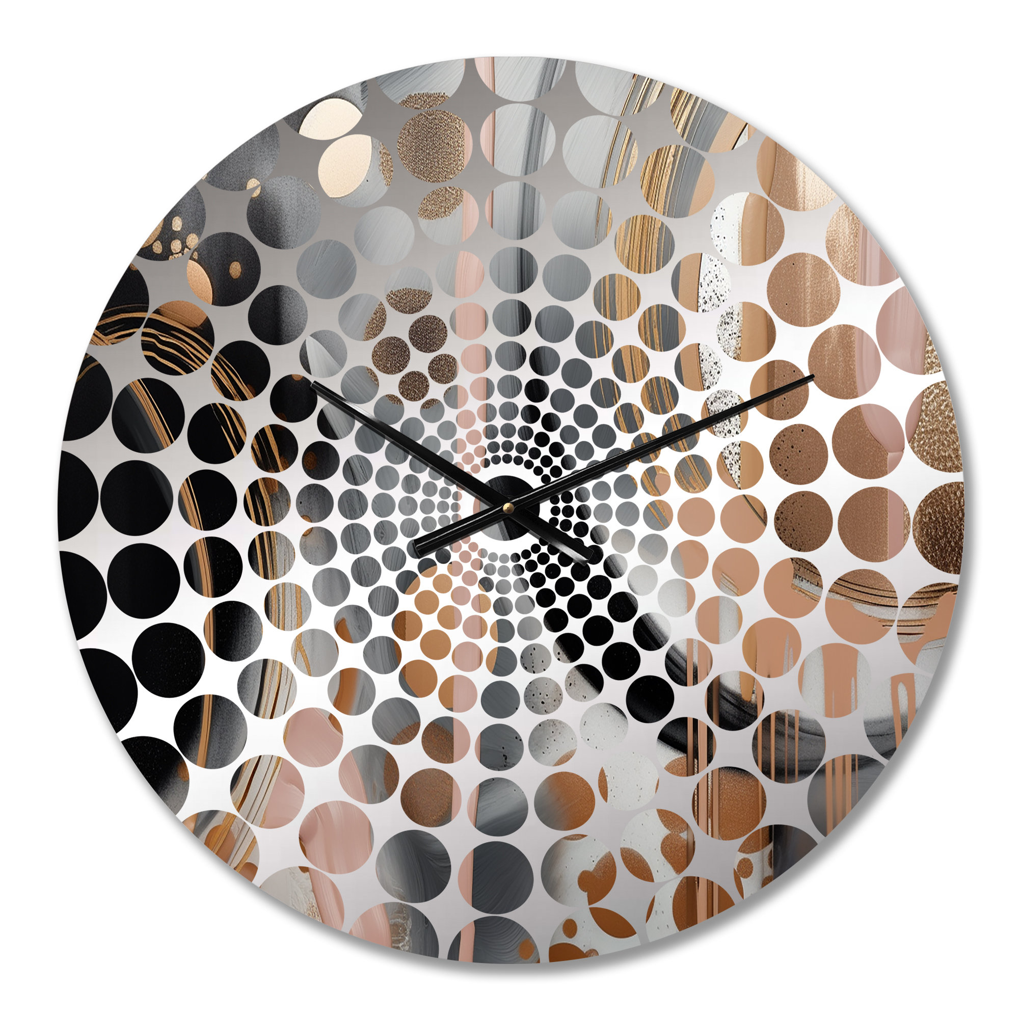 East Urban Home Damariah - Abstract Marble Wall Clock | Wayfair