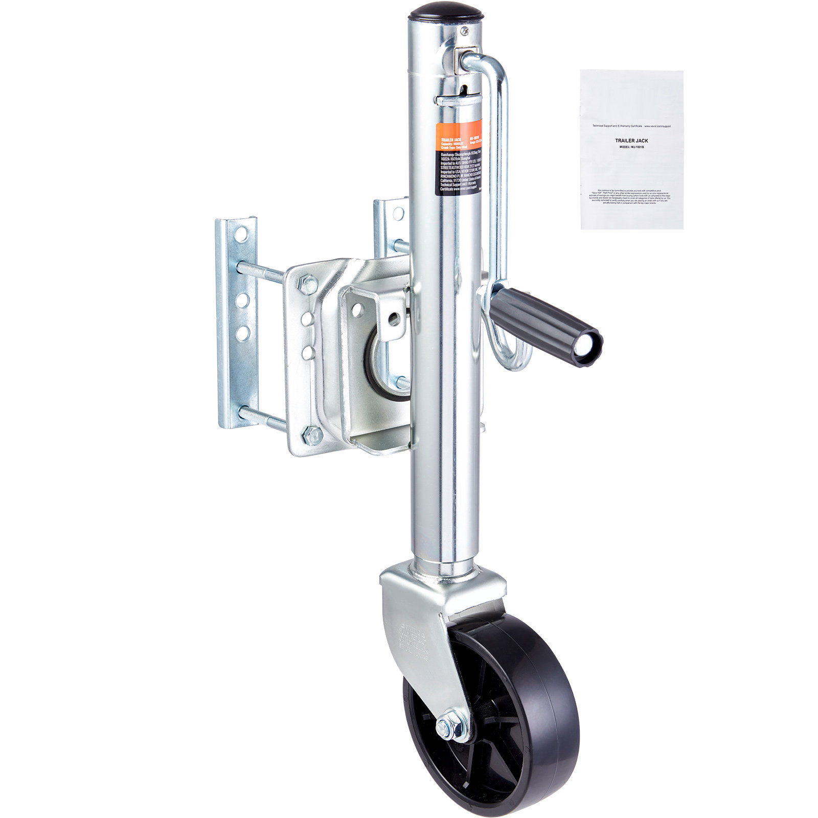 VEVOR Cric de remorque de 1000 lb avec roulette et pivot de bateau ...