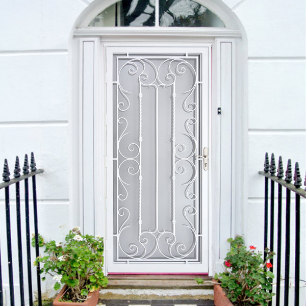 Grisham 36'' x 80'' Security Steel Screen Storm Doors | Wayfair