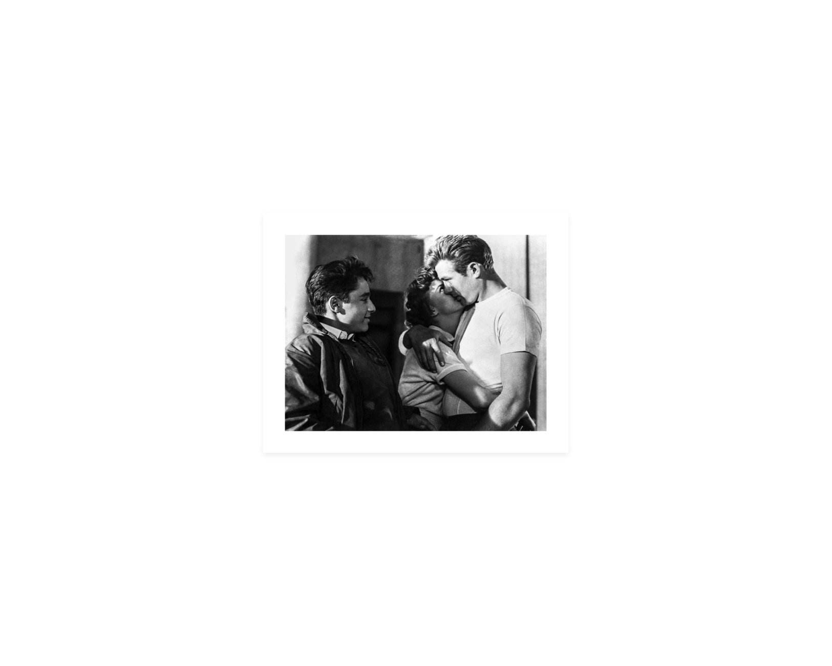 Globe Photos Entertainment & Media Sal Mineo Looking at James Dean ...