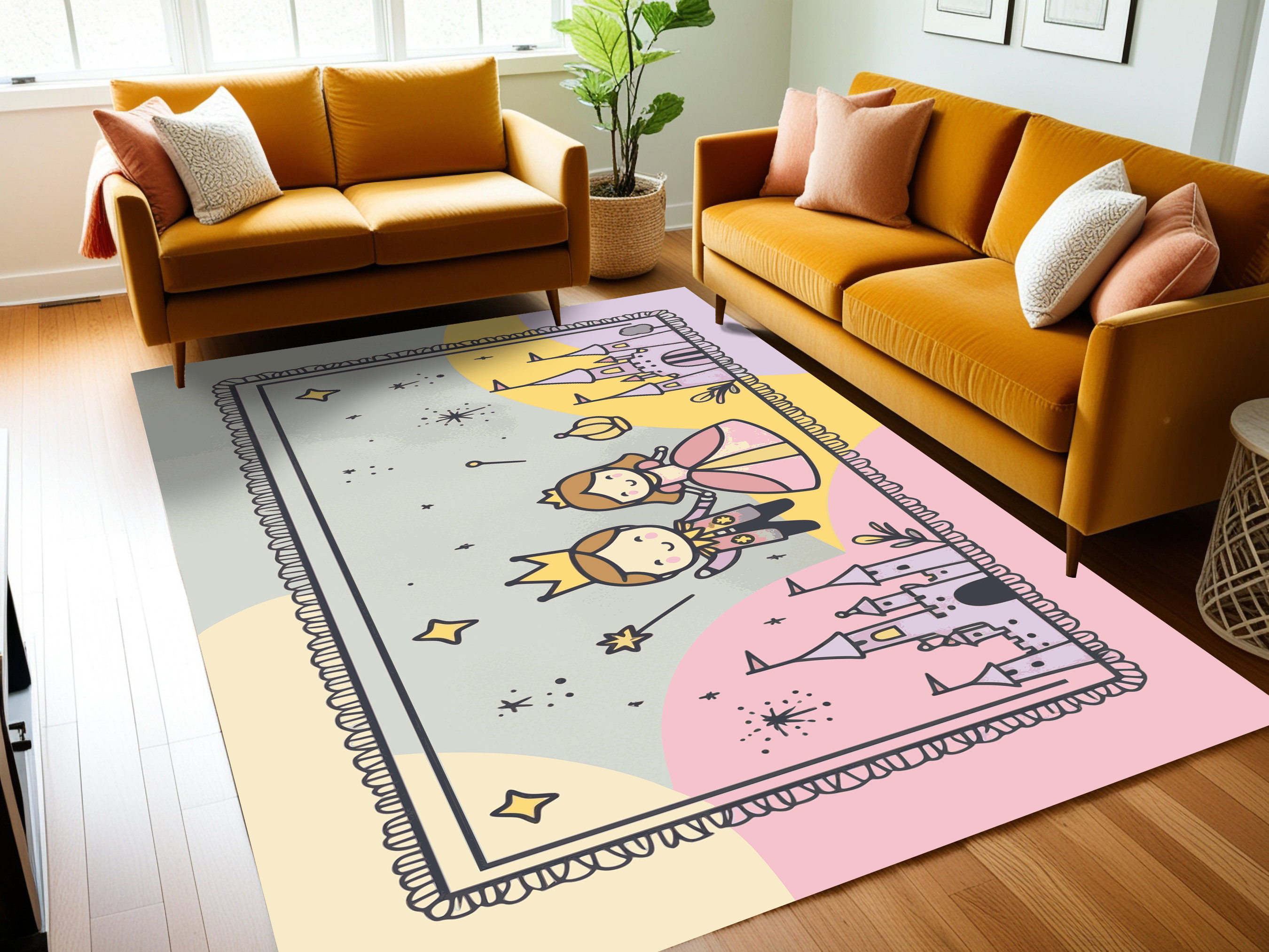 Harriet Bee Washable Fairy Tale Fantasy Rug | Wayfair