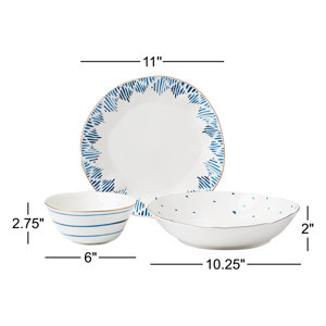 Lenox Blue Bay 12-Piece Dinnerware Set | Birch Lane