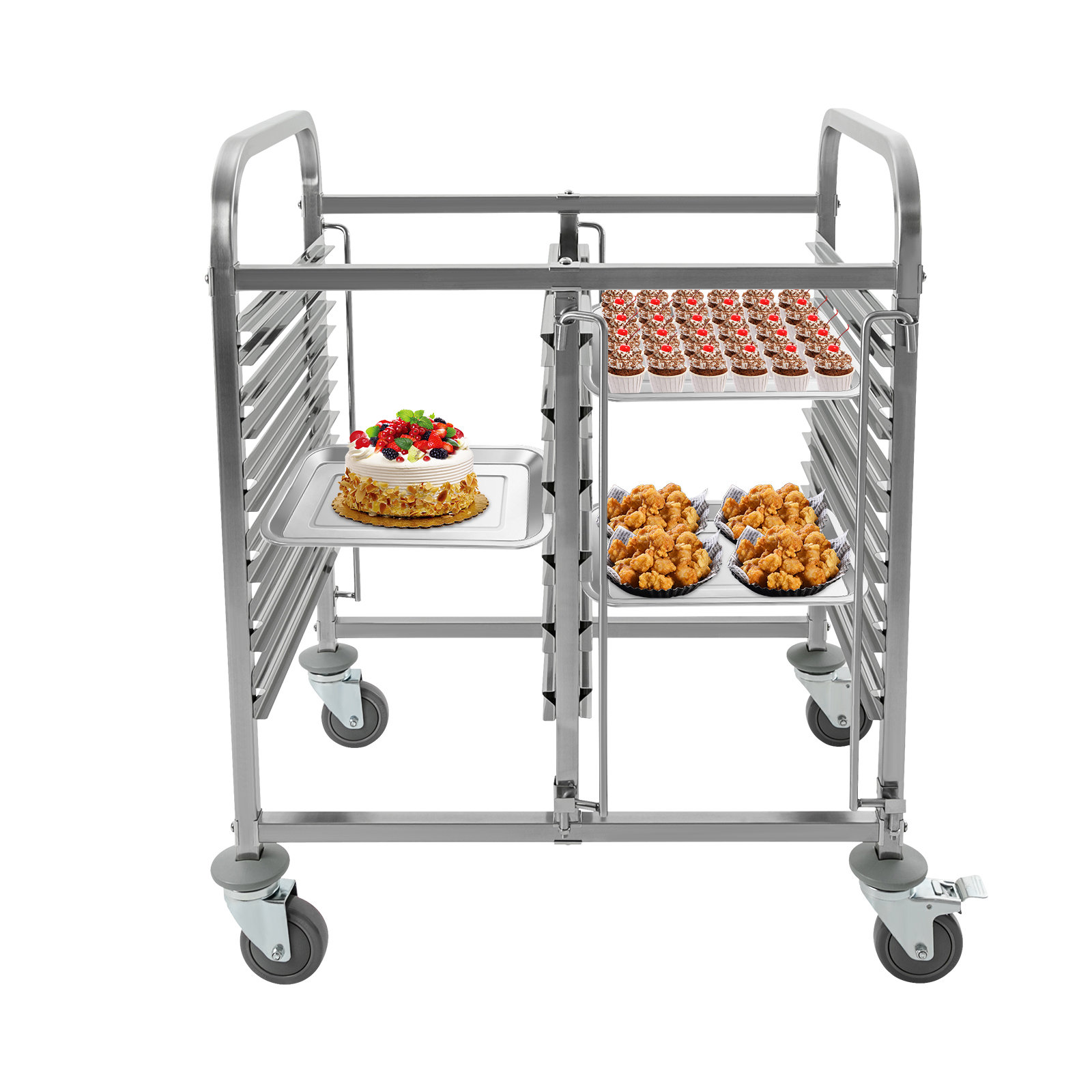 Prep & Savour Deyan Restaurant 6 Tier Food Trays Cart Hot Pot Dishes ...