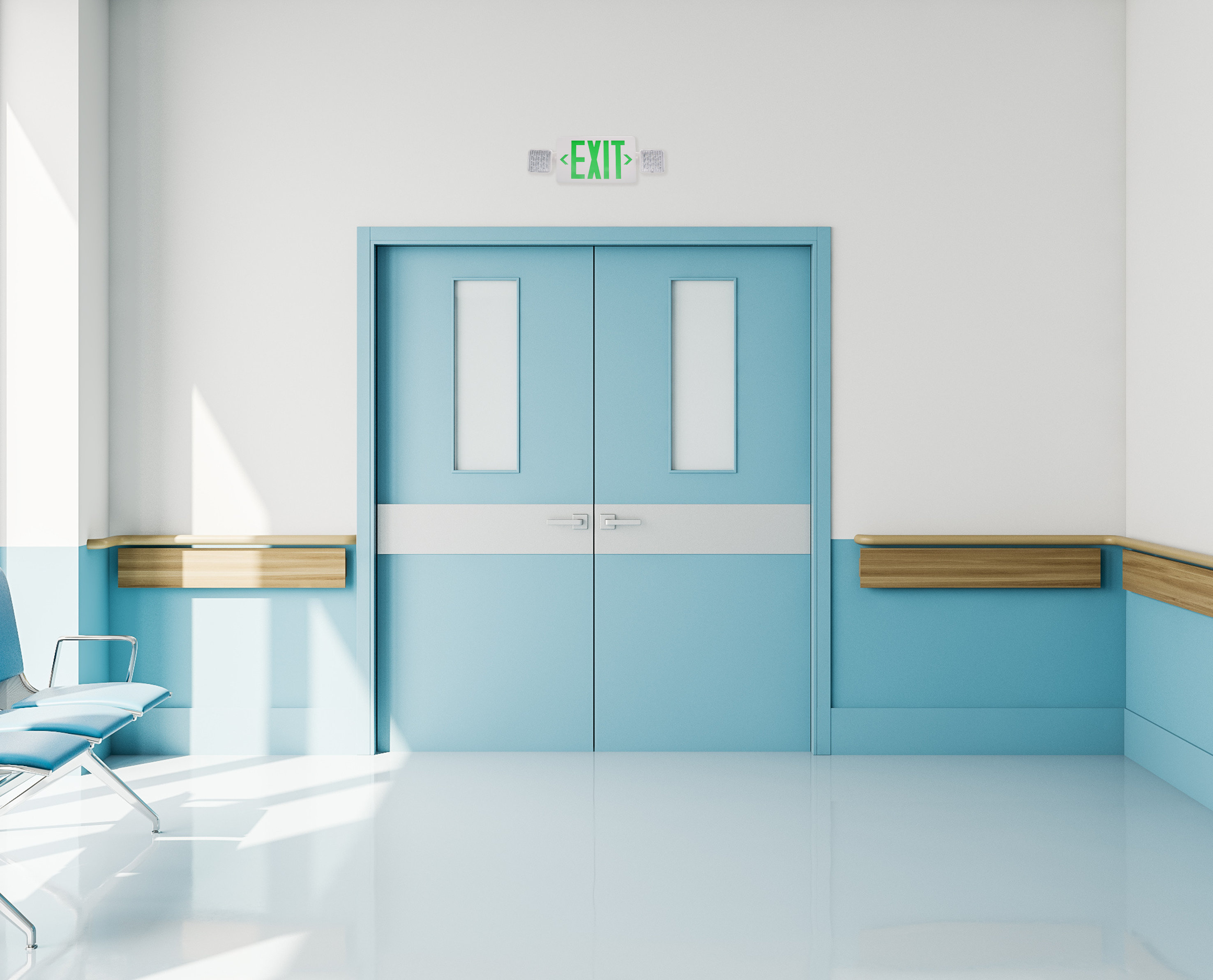 NICOR Lighting Surface-Mounted LED Emergency Exit Combo Sign - Wayfair ...