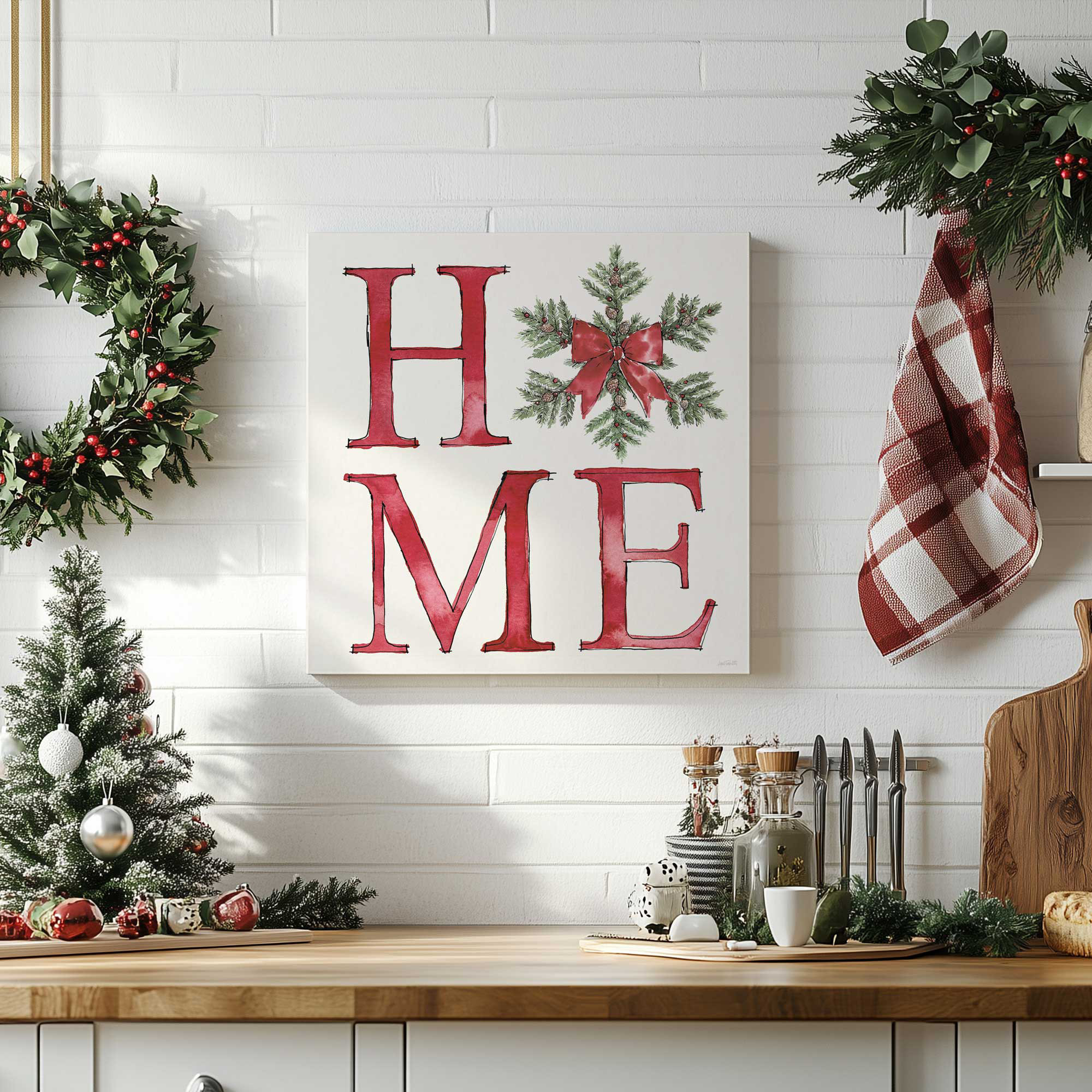 Ophelia & Co. 12" x 12" Vintage Home Sign Print on Canvas | Wayfair