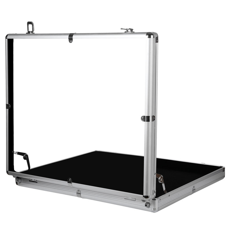 ANMINY 24"WX20"D Portable Showcase With Locks For Jewellery, Trading ...