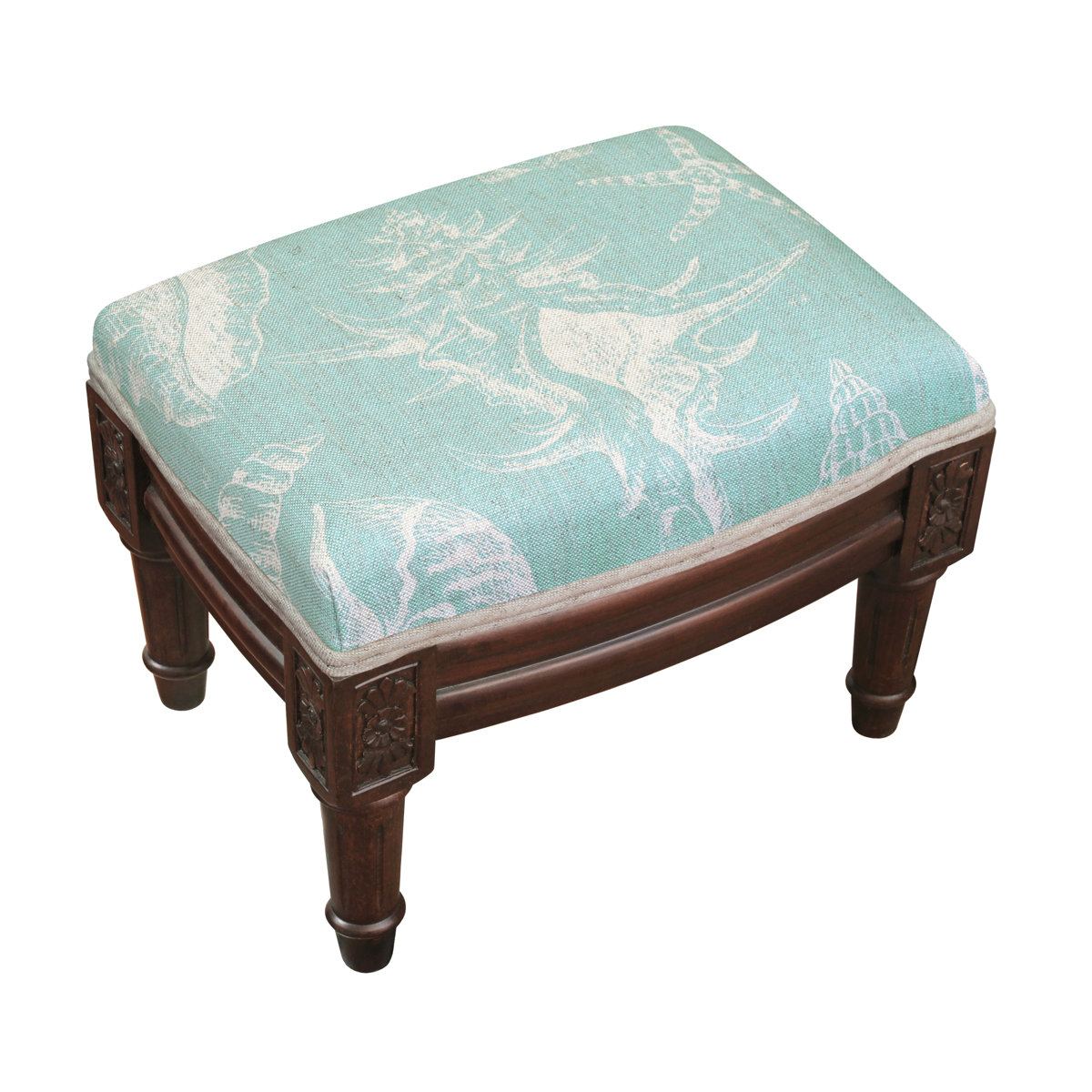 Rosecliff Heights Yves Seashells Ottoman | Wayfair