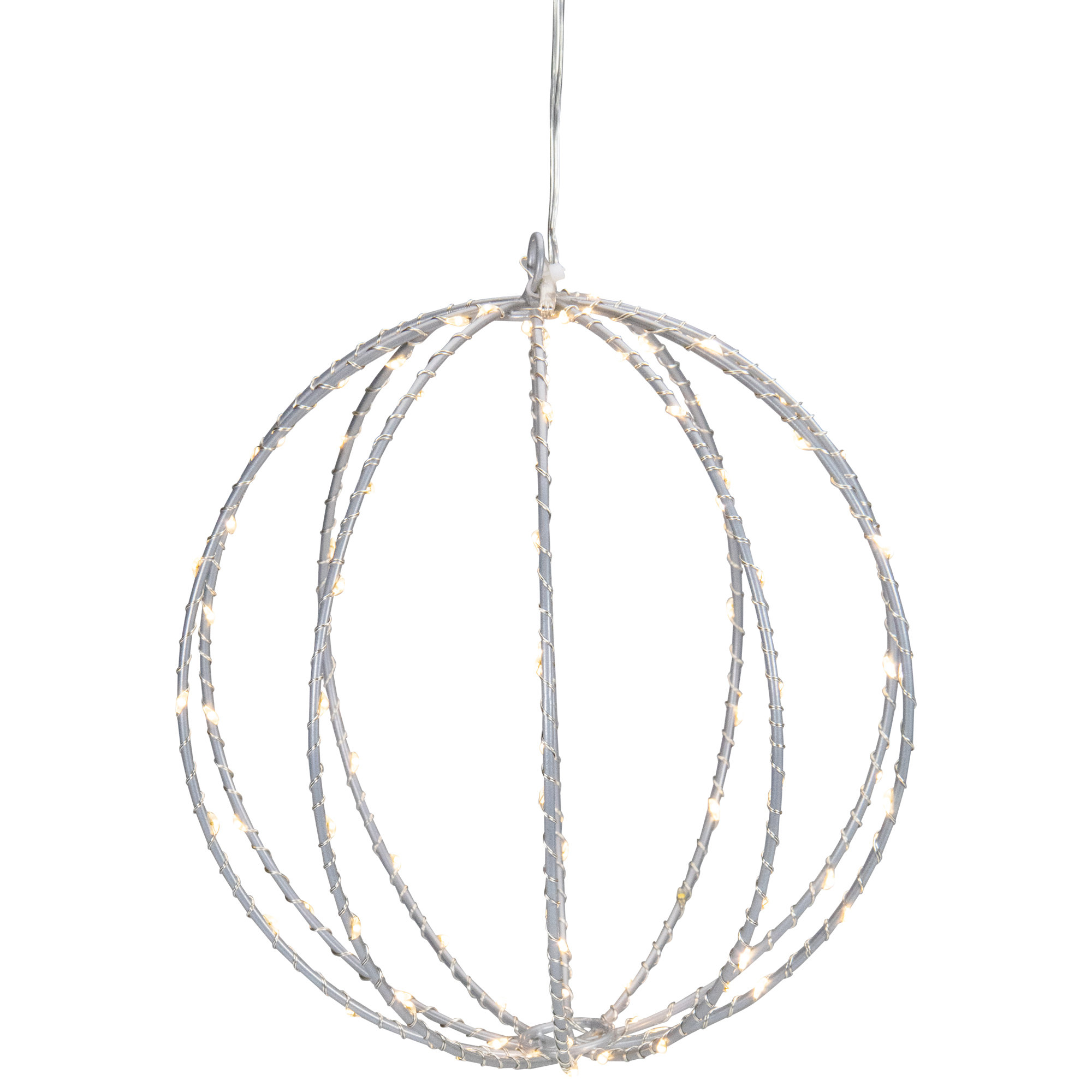 Northlight Seasonal 8-Inch LED Lighted Christmas Hanging Ball ...