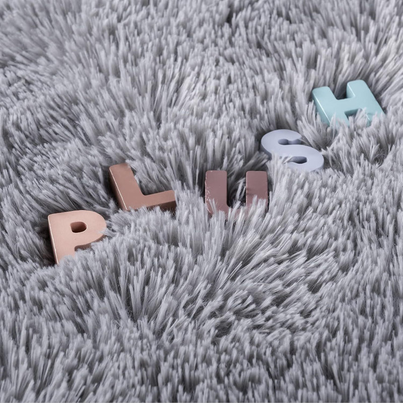 Mercer41 Fluffy Grey Rugs for Bedroom 3x5 | Wayfair