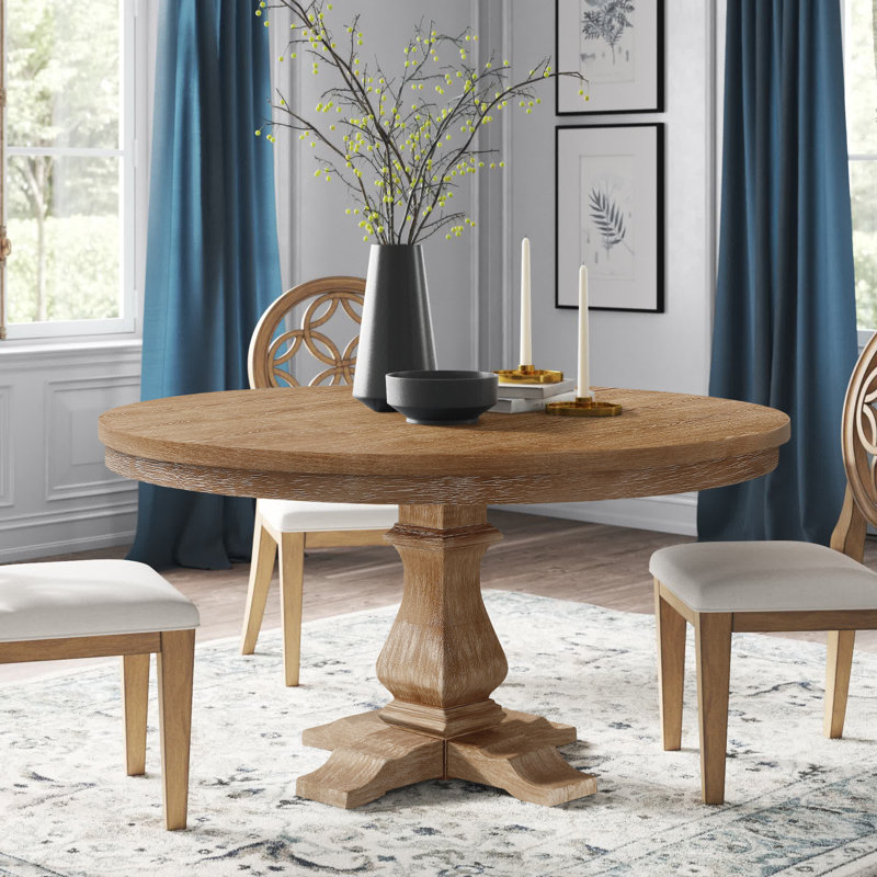 Kelly Clarkson Home Toccata Extendable Oval Solid Wood Base Dining ...