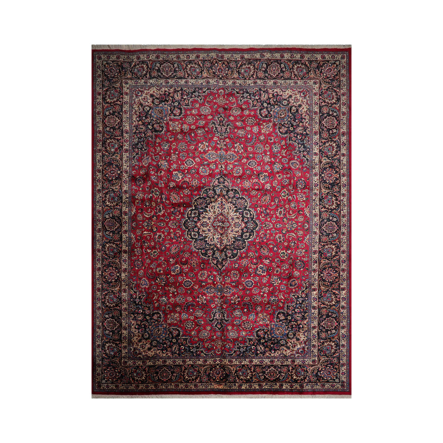 Oriental Rug of Houston One-of-a-Kind 12' X 16'5" Wool Area Rug Plum ...