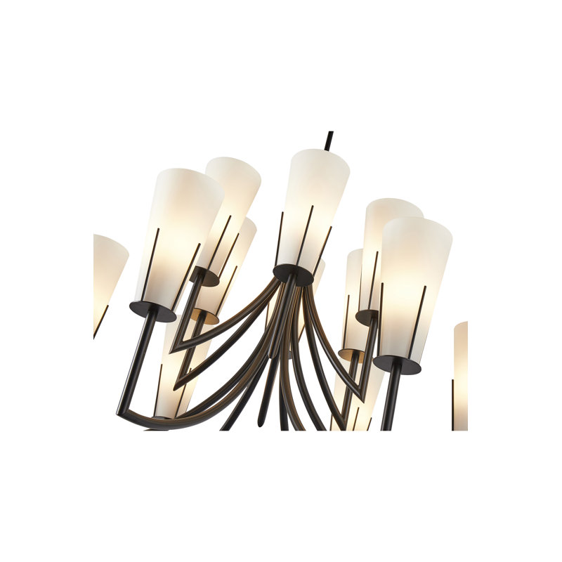 Liang & Eimil Magestic 12 - Light Shaded Tiered Chandelier | Wayfair