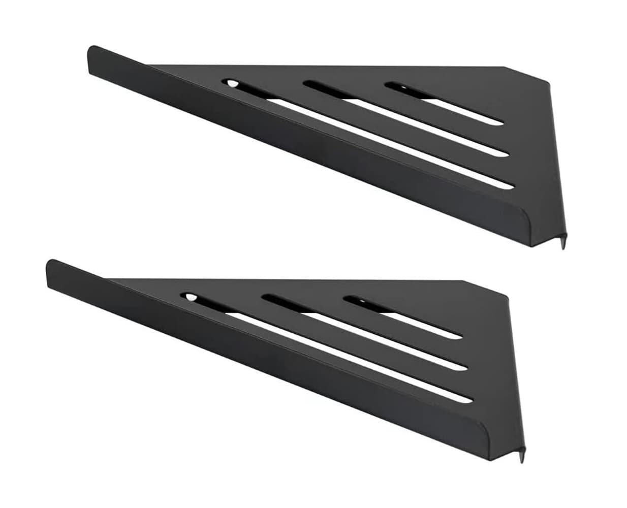 Latitude Run® 2-Pack Black Stainless Steel Shower Caddies - Corner ...