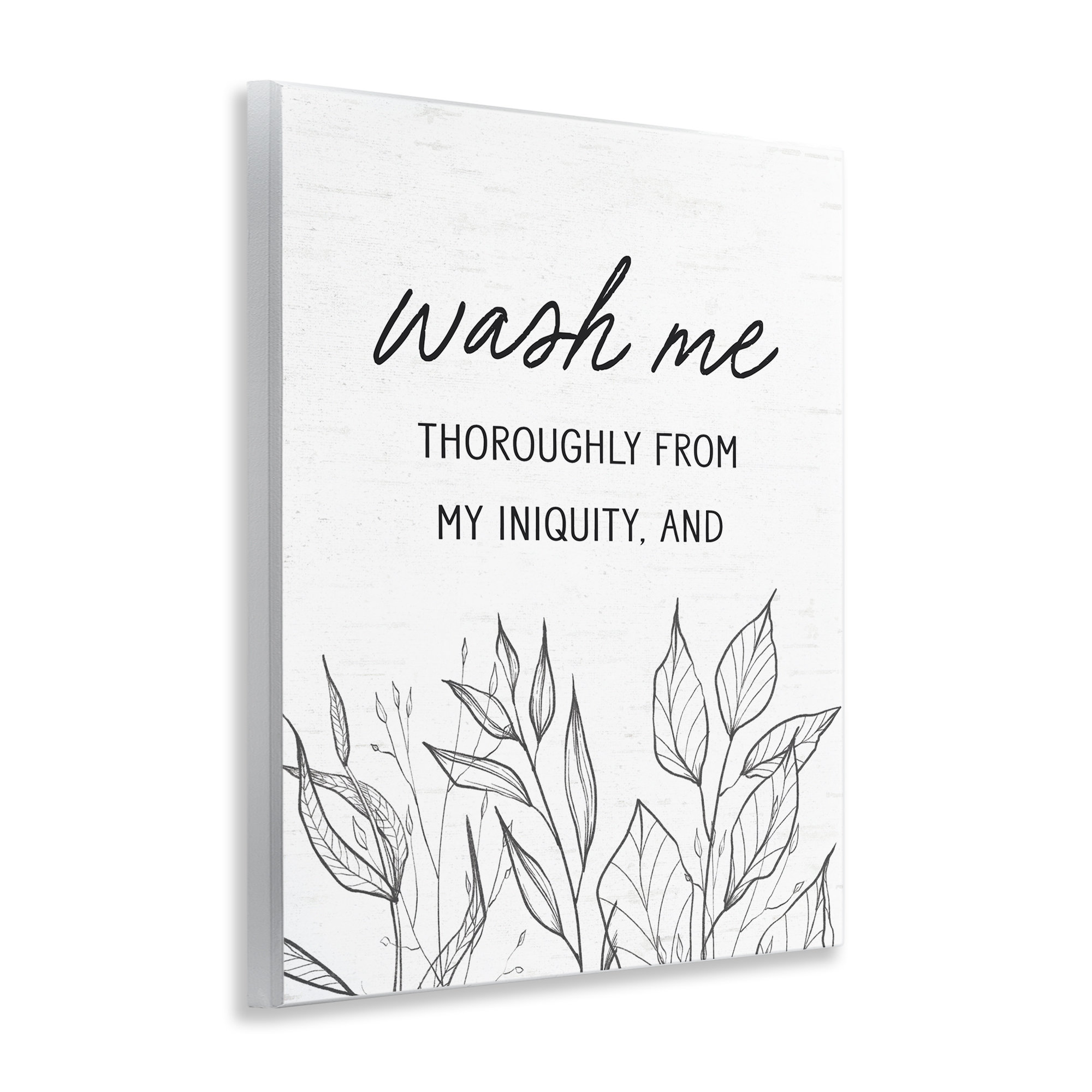 Ebern Designs Wash Me Thoroughly Scripture Wall Plaque, design by ...