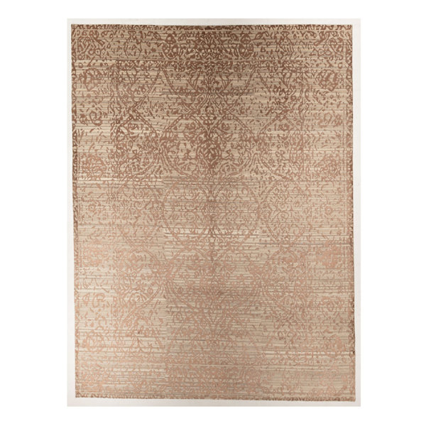 String Matter Hand Knotted Floral Rug - Wayfair Canada