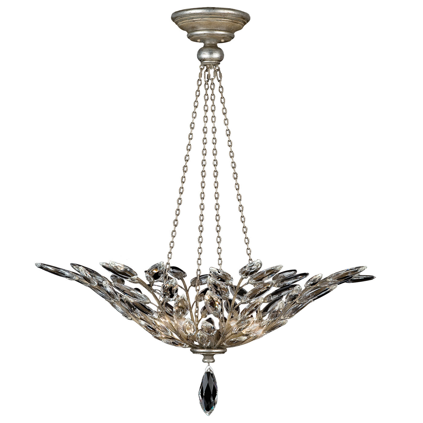 Fine Art Handcrafted Lighting Crystal Laurel Round Pendant | Wayfair