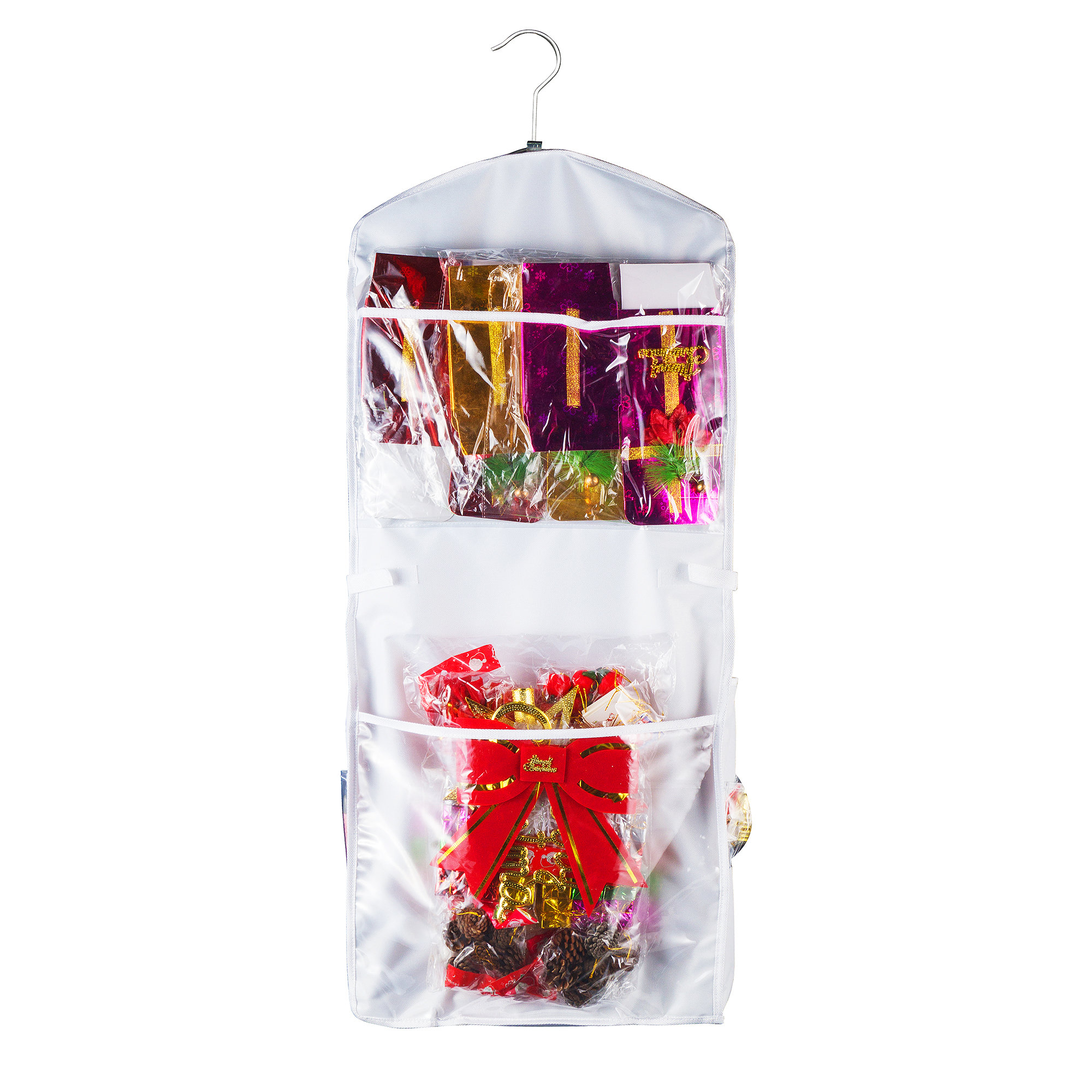 The Holiday Aisle® Hanging Gift Wrap Storage Bag & Reviews | Wayfair