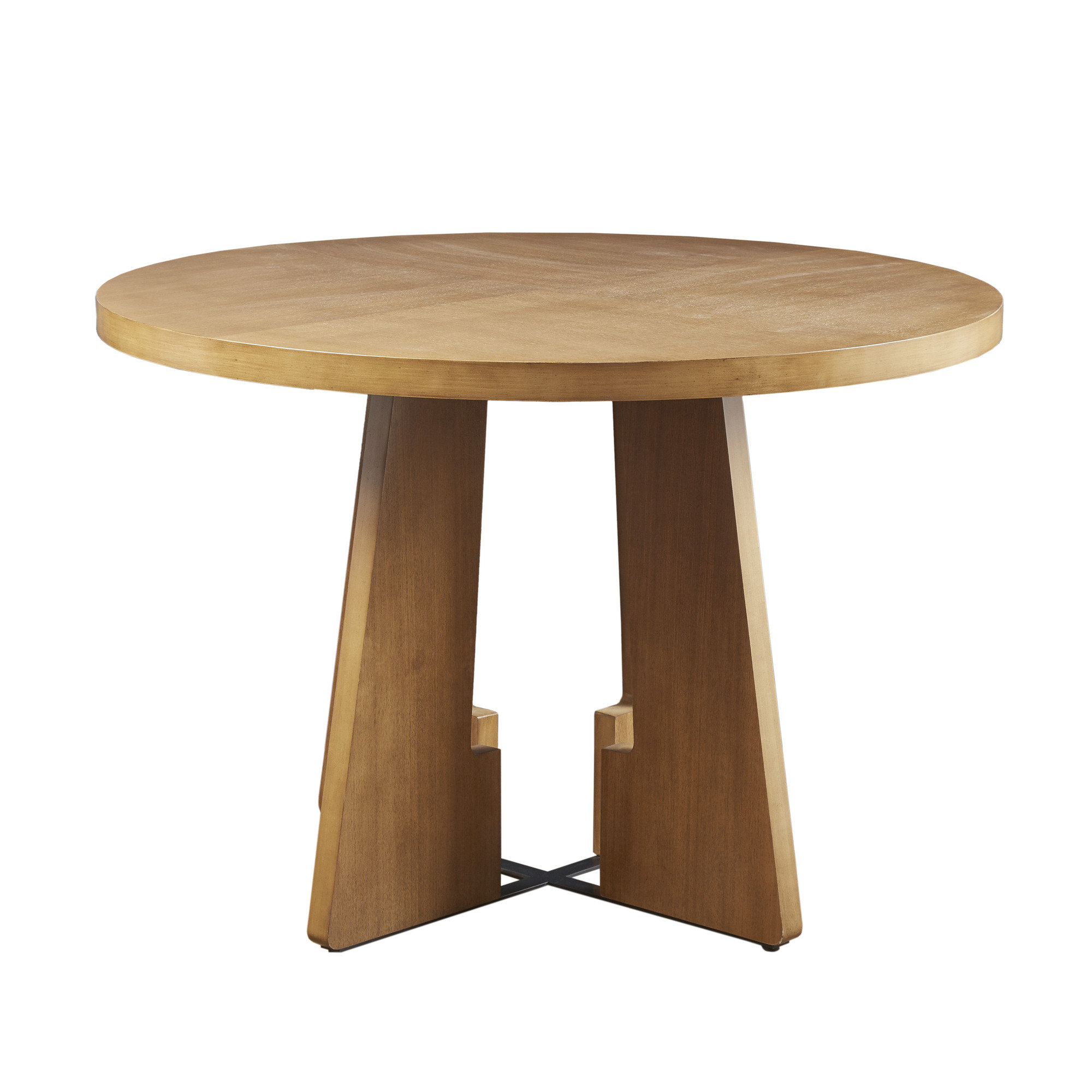 Latitude Run® Kennedy 44" Round Trestle Dining Table with X-Base Design ...