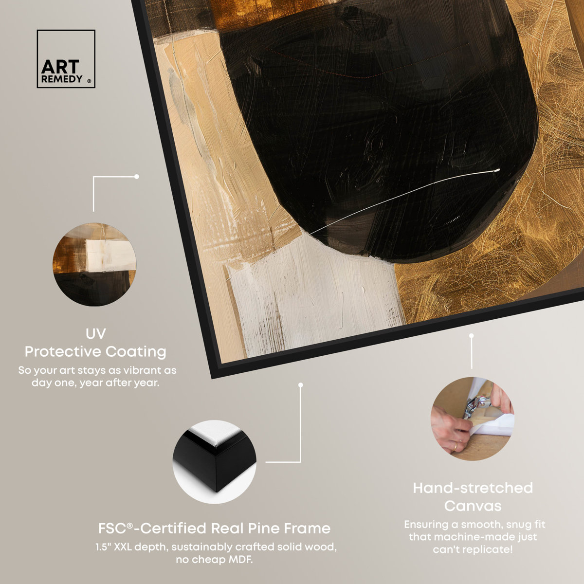 Art Remedy Soil Canvas Midcentury Abstract by Art Remedy | Wayfair