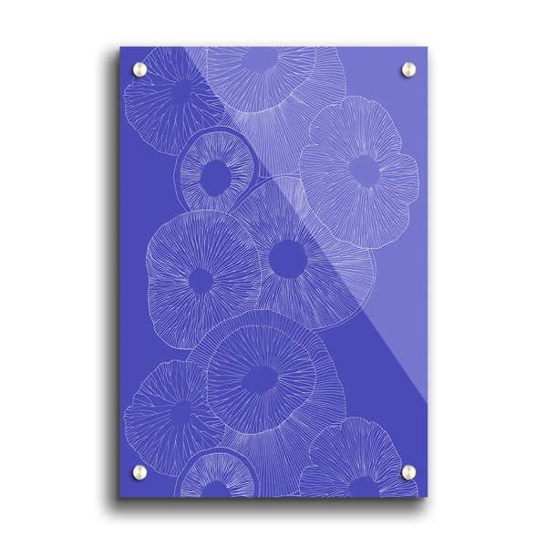 East Urban Home Intertwine Blue Contemporary - No Frame Print on ...