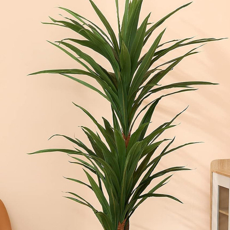 Primrue Dracaena Silk Plant Corn Stalk 6ft Tall Faux Plants Indoor ...