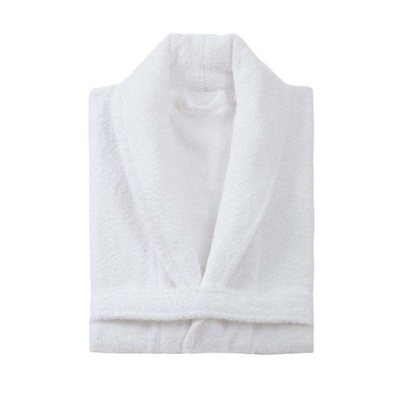 Winston Porter Comfy 100% Turkish Cotton Terry Cloth Bathrobe & Reviews ...