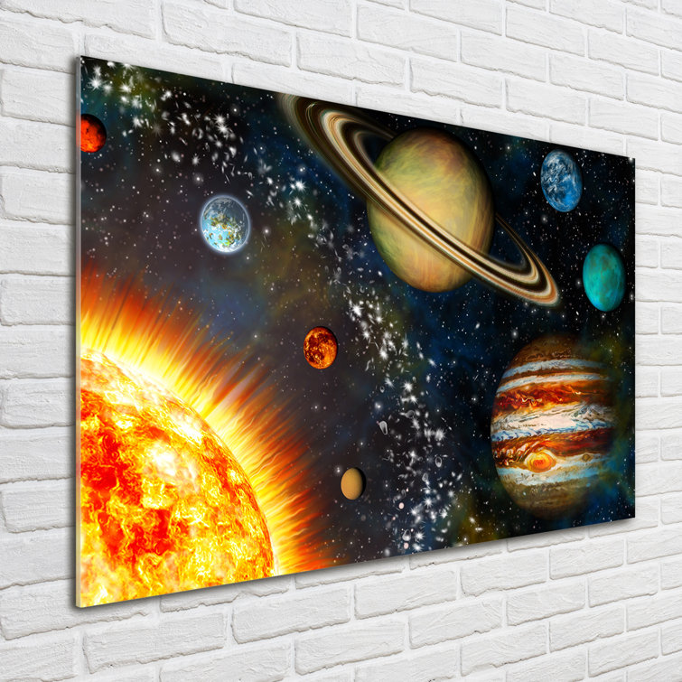Ebern Designs Solar System - No Frame Art Prints on Glass | Wayfair.co.uk