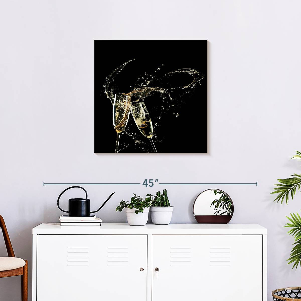 Ebern Designs Yarlin Champagne Swish Splash | Wayfair