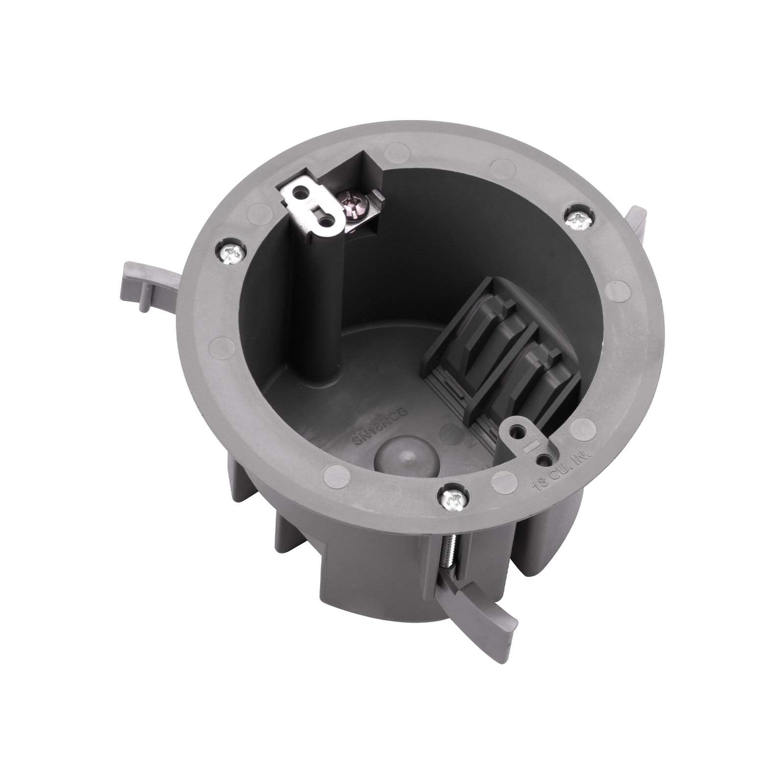 MW LIGHTING 50 PK Round Remodel outlet box 18CI, Junction Box, Plastic ...