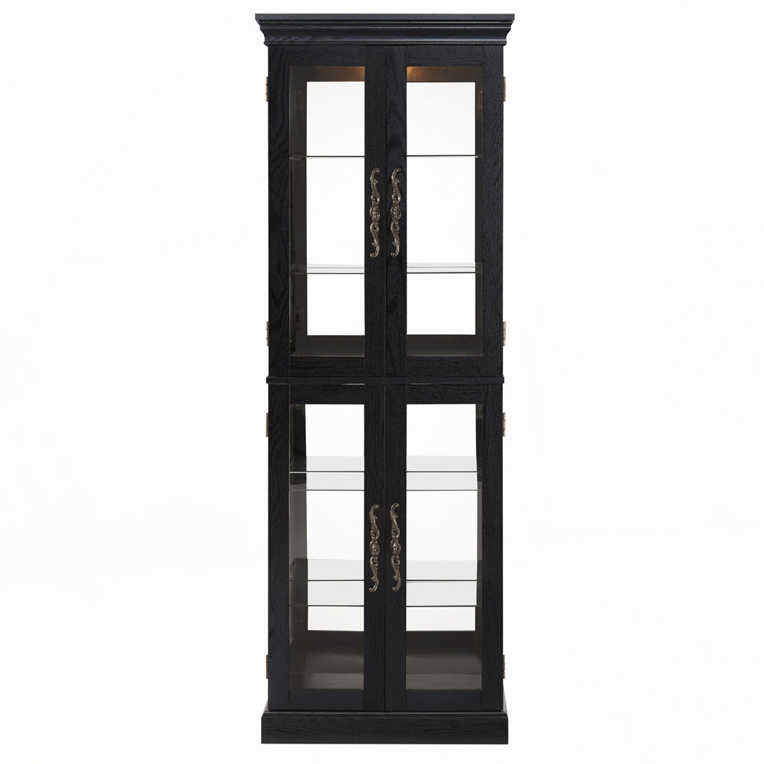 Alcott Hill® Display Cabinet with Tempered Glass Doors & Adjustable ...