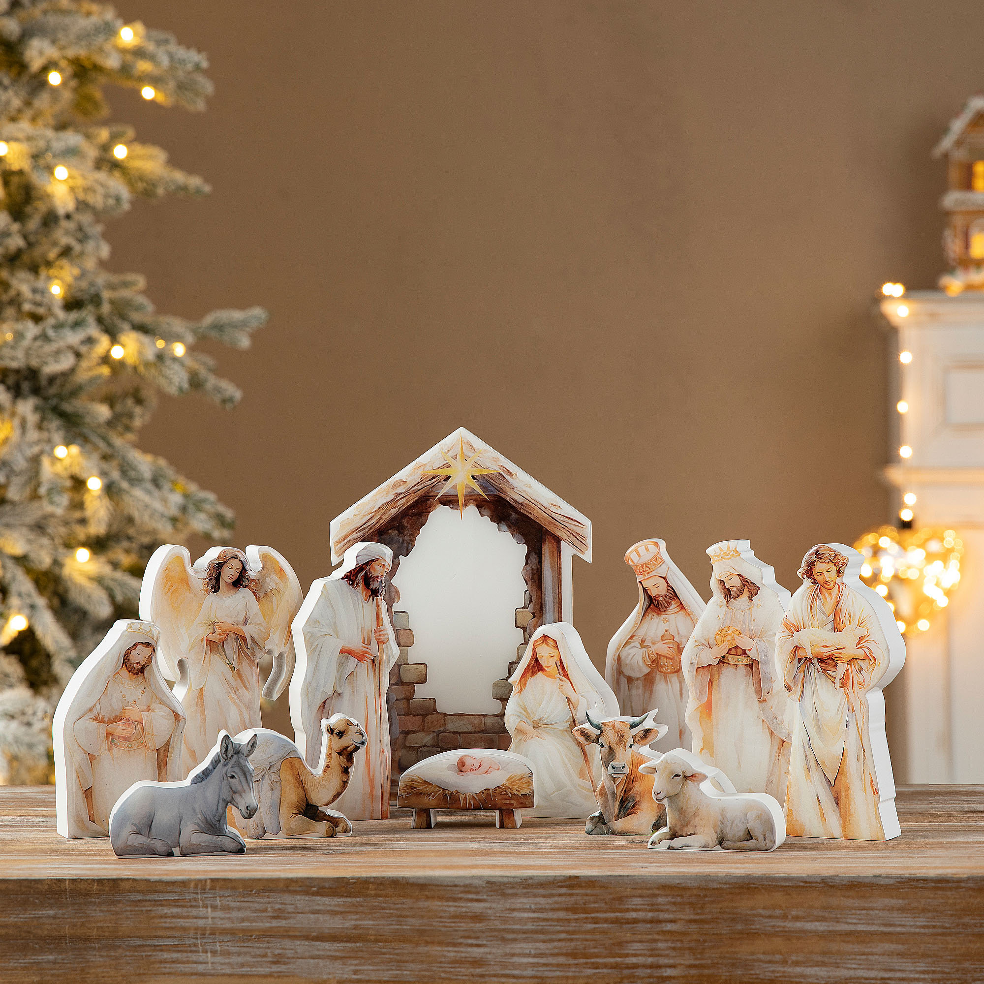 The Holiday Aisle® Christmas Religious & Spiritual Nativity Set ...