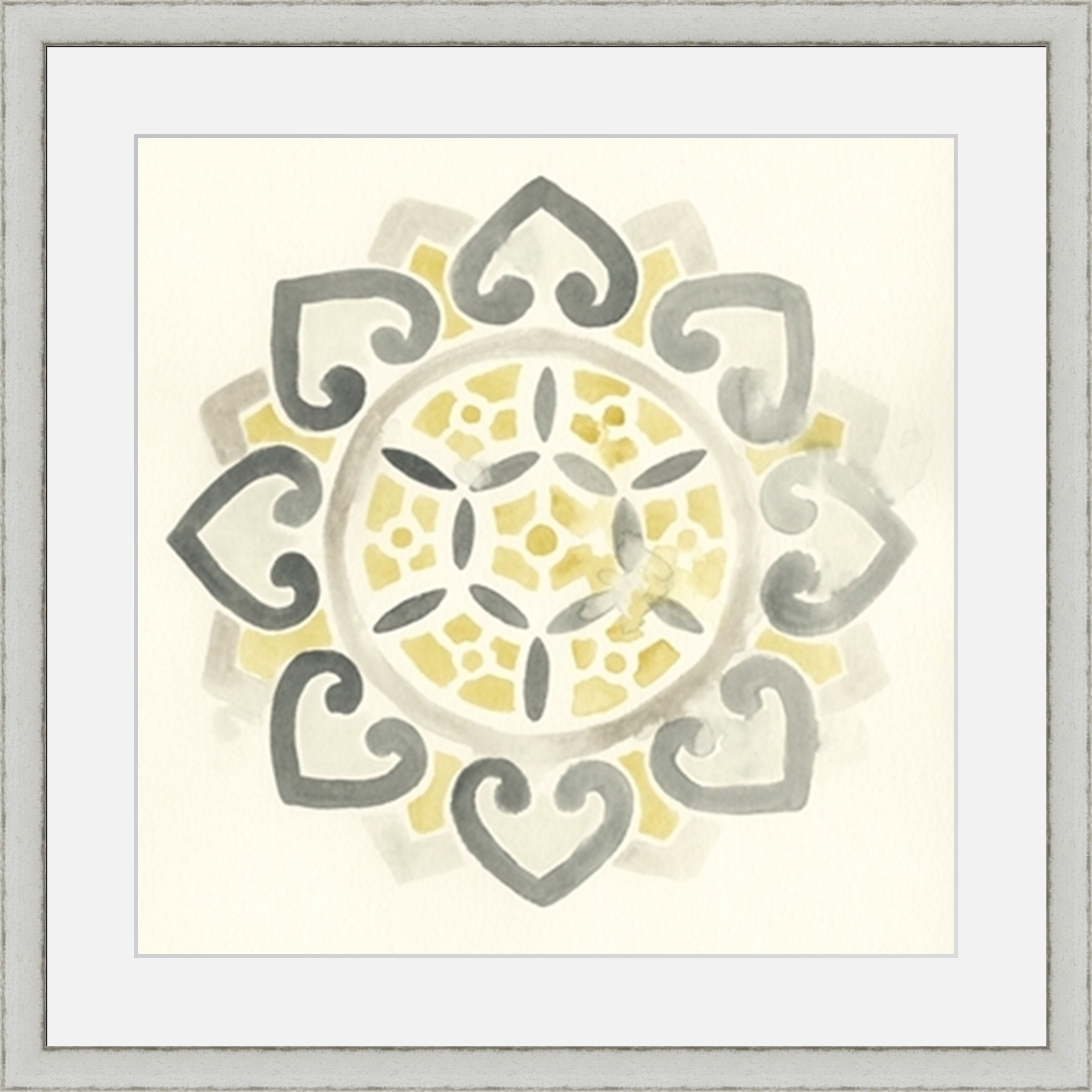 Indigo Safari 'Modern Medallions IV' Framed Acrylic Painting Print ...