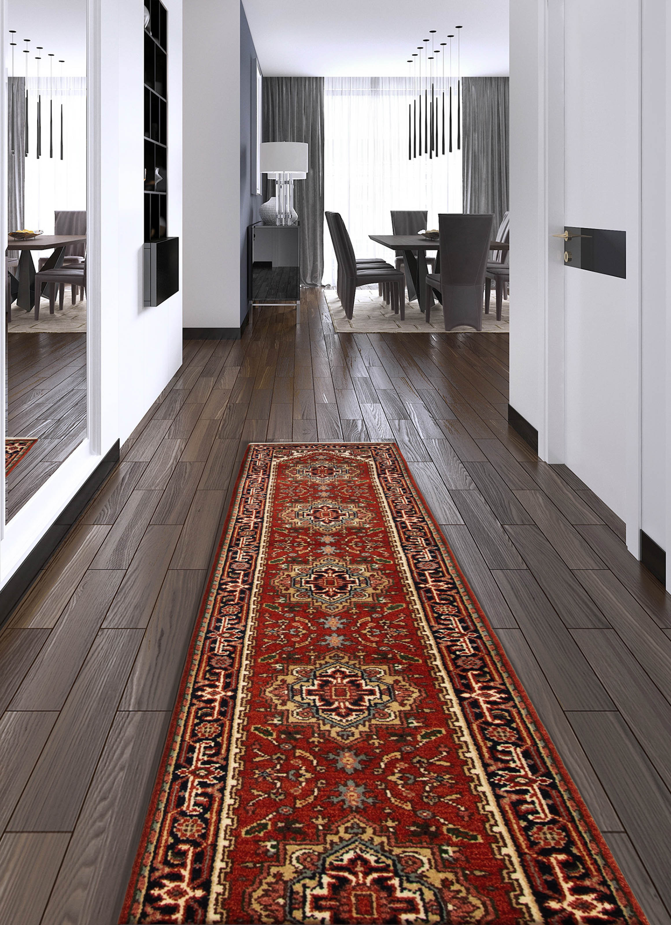 Hokku Designs Serapi Heritage Red Rug 2'7" x 17'10" | Wayfair