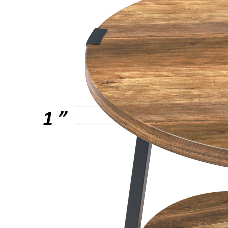 17 Stories Jalanda Tall End Table with 2 USB Ports, 2 Power Outlets ...