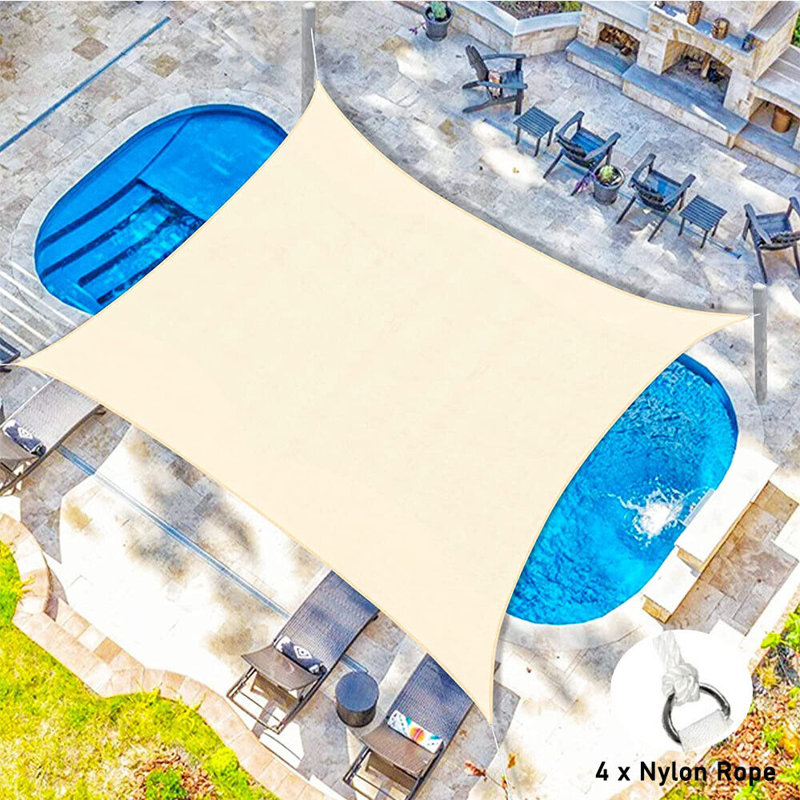 HOMEYA 12' x 8' Rectangle Shade Sail | Wayfair