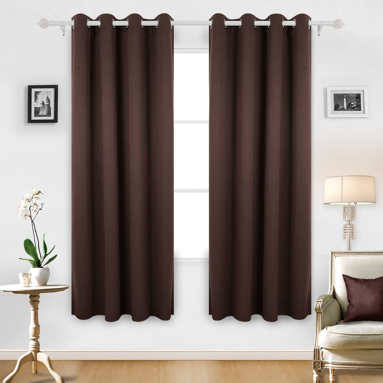 Latitude Run® Solid Color Room Darkening Thermal Curtain Panels | Wayfair