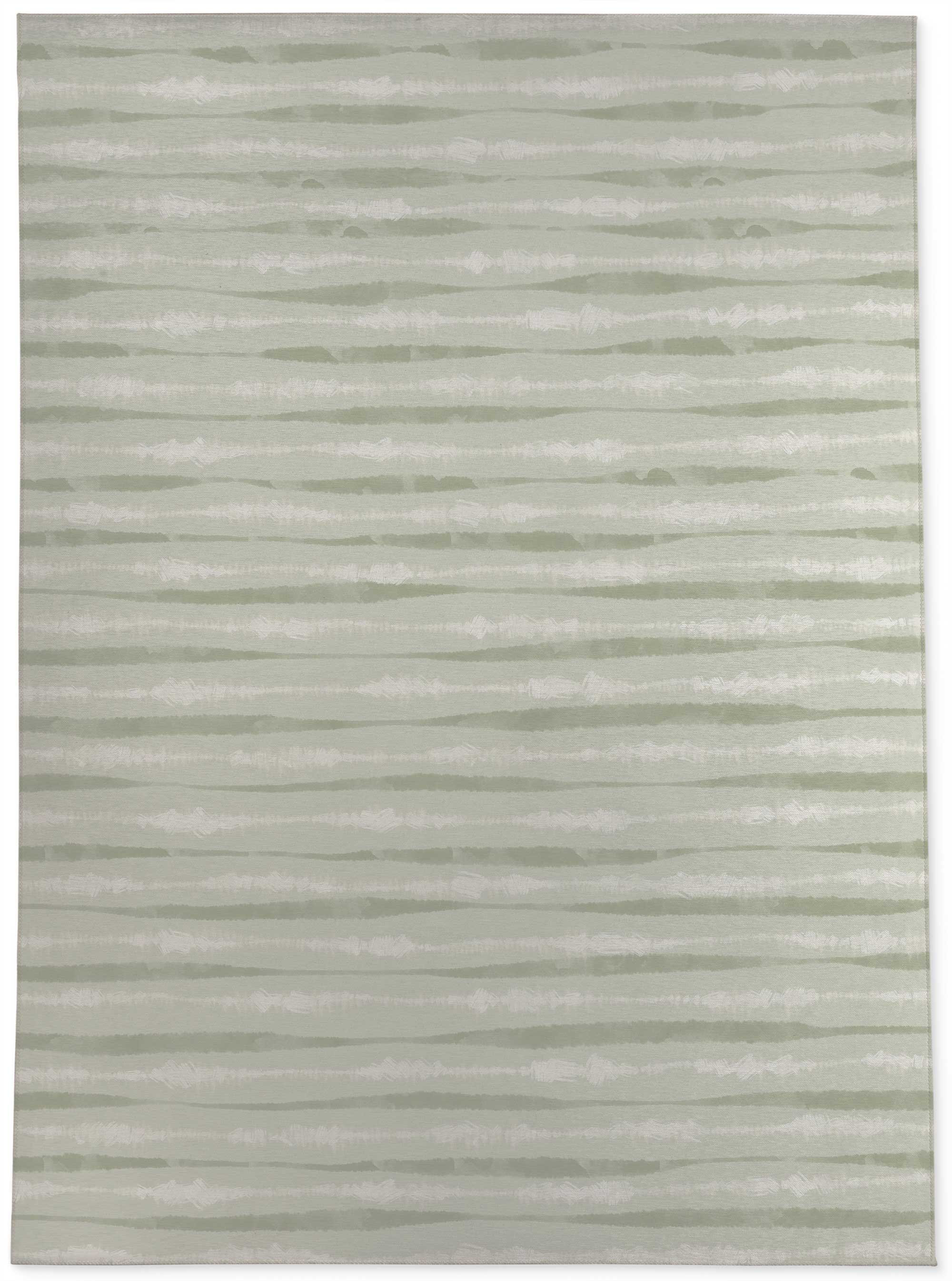 Orren Ellis Elga Striped Polyester Laundry Mat in Green | Wayfair