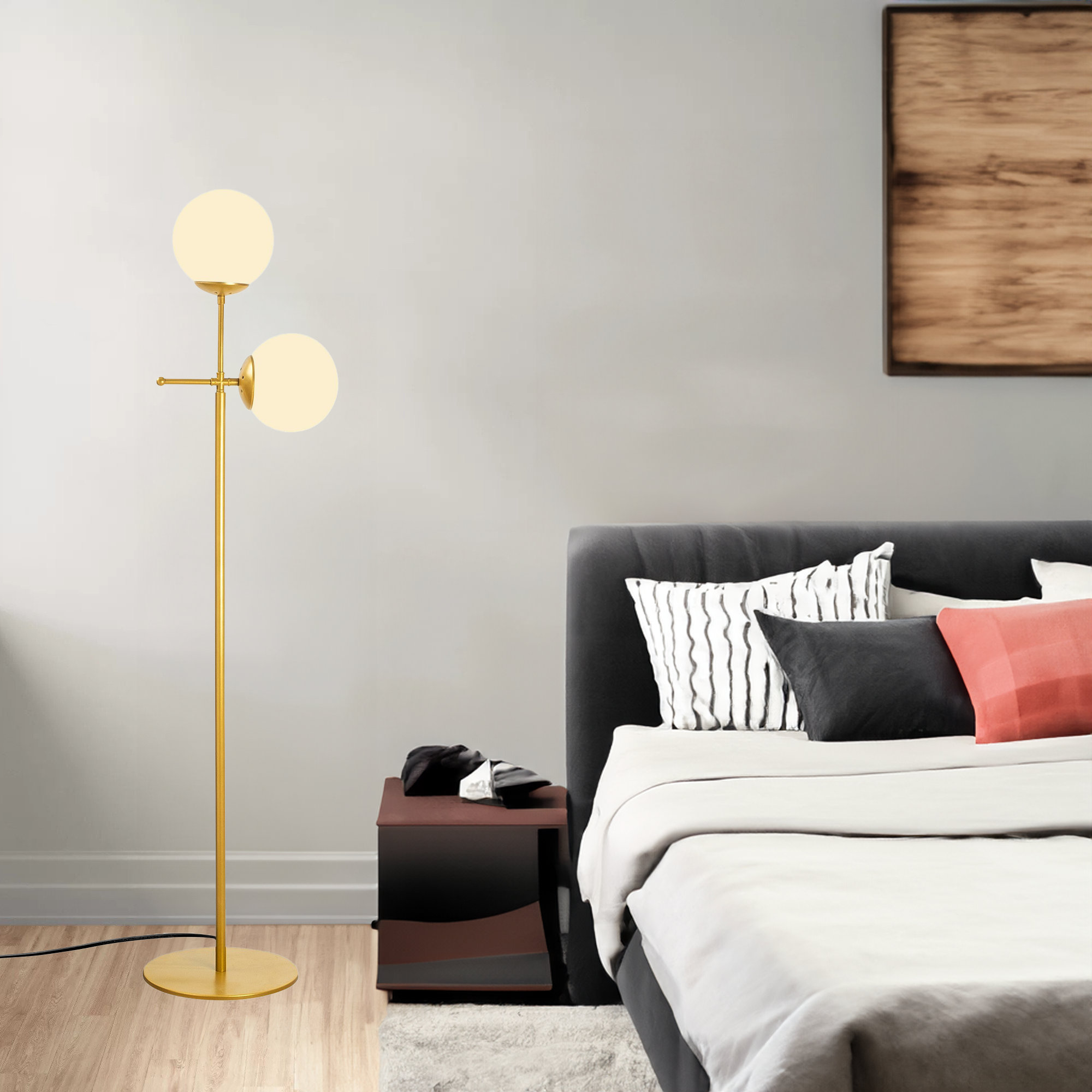 Everly Quinn Radad 68.5" Tree Floor Lamp | Wayfair