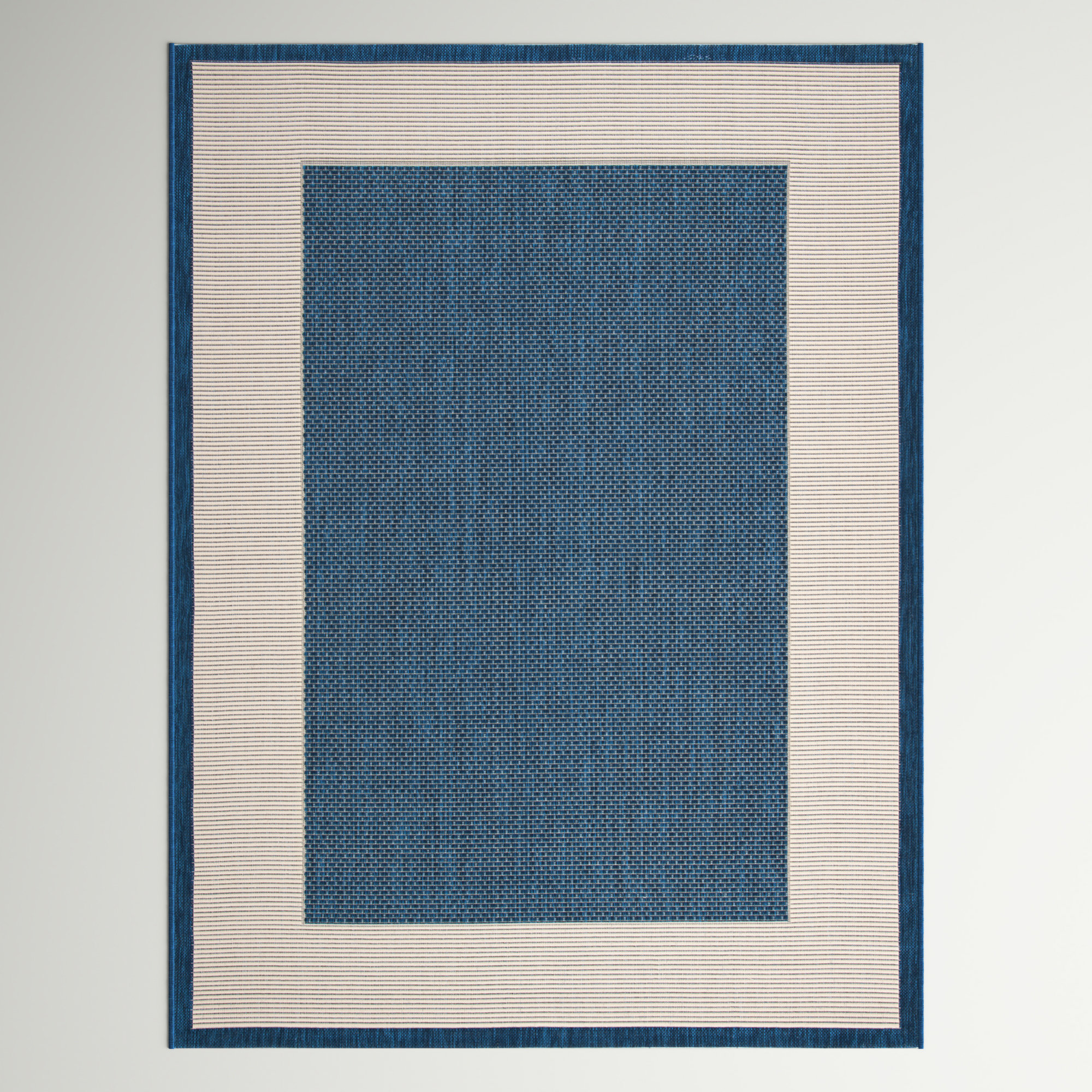 Sand & Stable™ Tapis d'intérieur / extérieur bleu marine / beige VIlmar ...