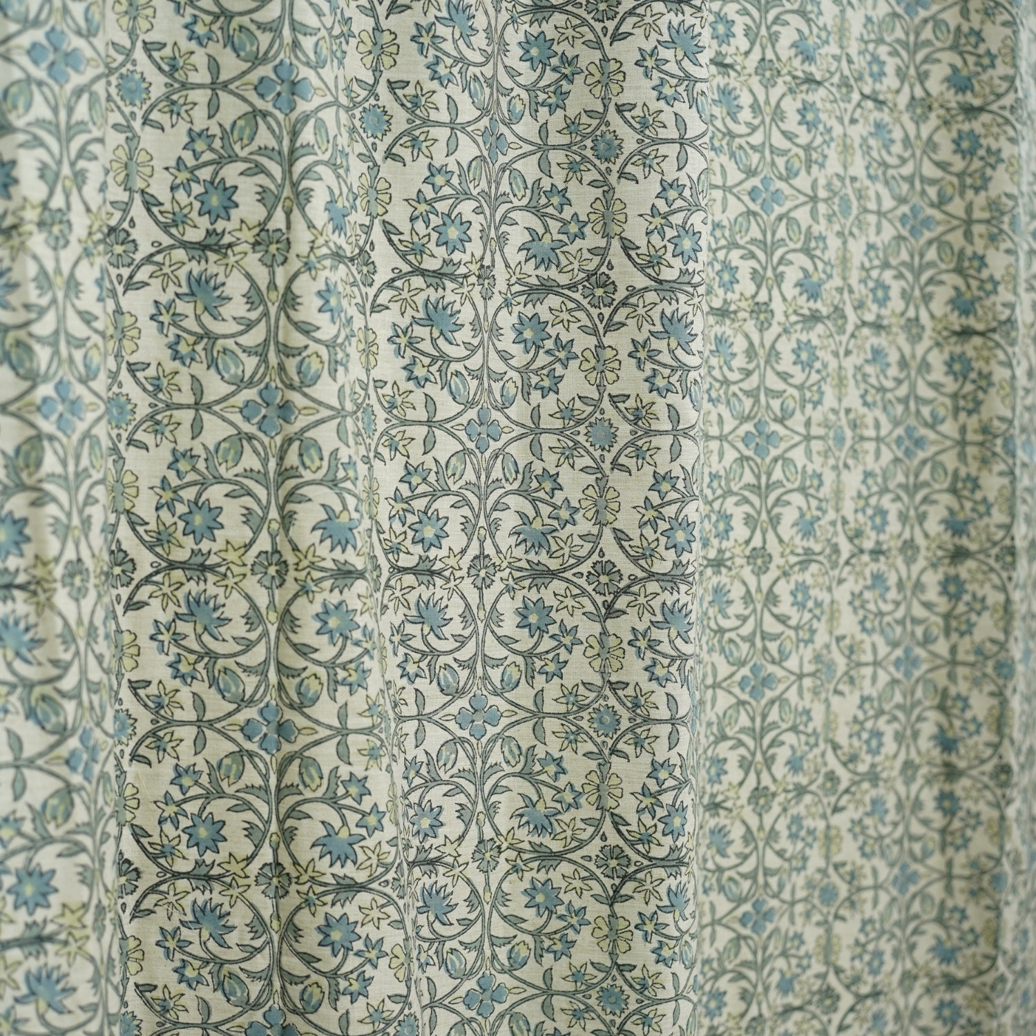 Red Barrel Studio Bohemian Block Print Linen Drapes Handmade ...