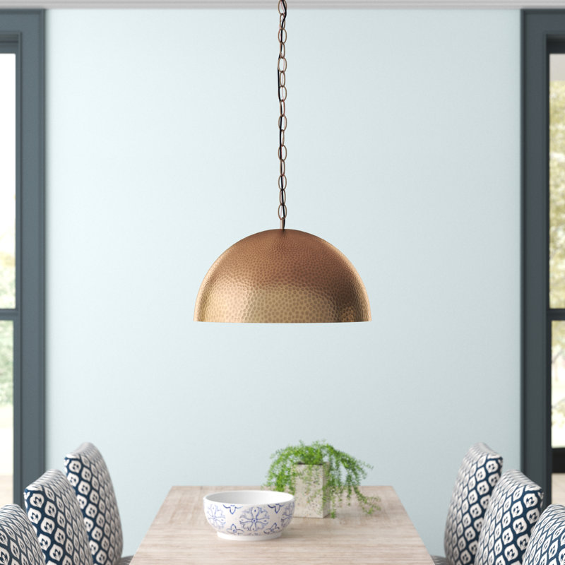 Mistana™ Cynthia 1 - Light Single Dome Pendant & Reviews | Wayfair