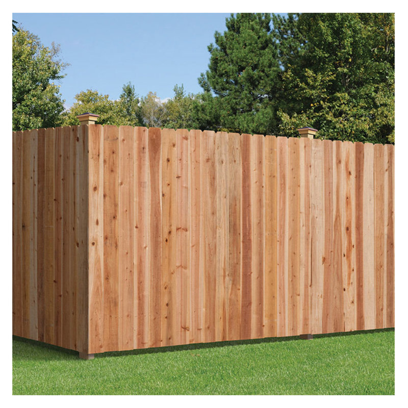 Timber Valley 72“H x 5.5"W Japanese Red Cedar Fence Pickets Dog-Ear (17 ...